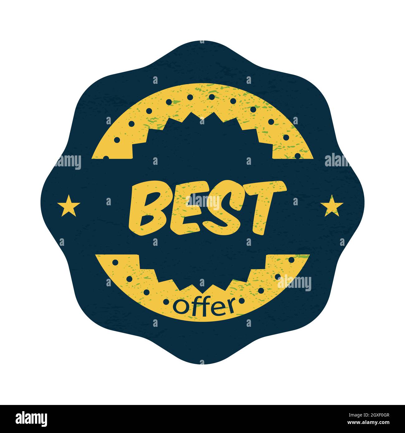Best offer label in vintage style on a white background Stock Photo - Alamy