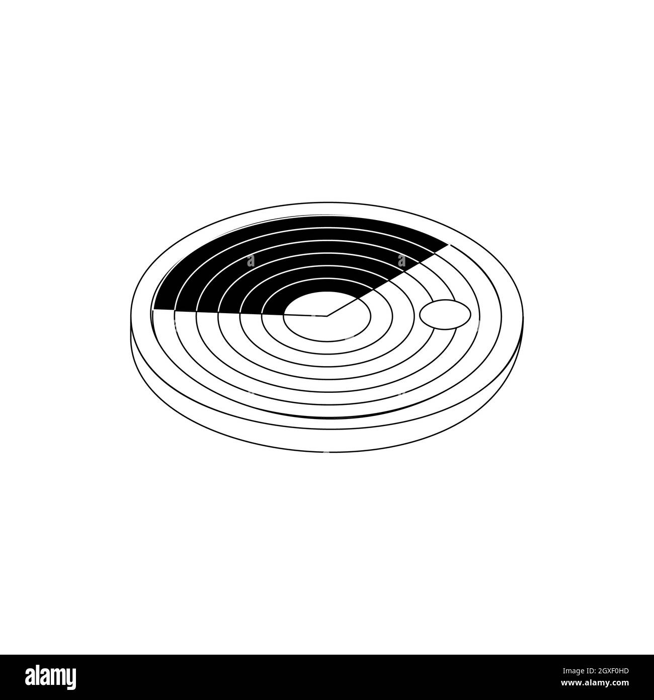 Hologram on black background Cut Out Stock Images & Pictures - Alamy