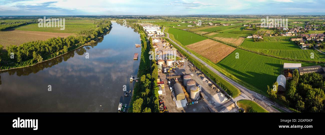 Aerial view boretto emilia hi-res stock photography and images - Alamy