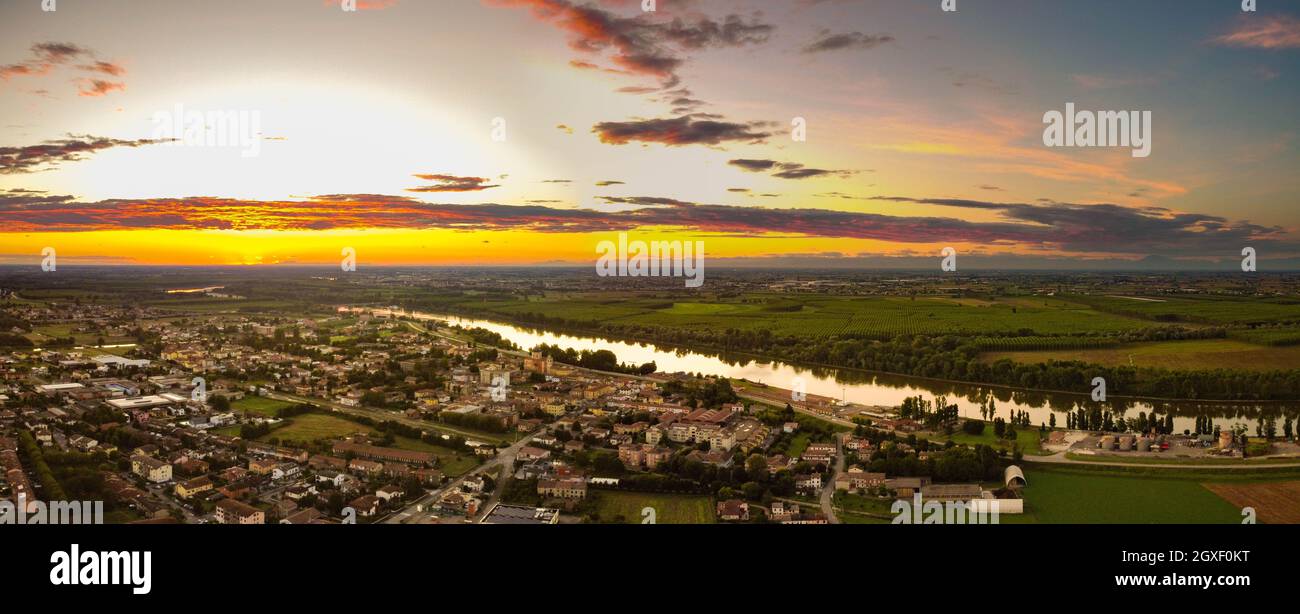 Aerial view boretto emilia hi-res stock photography and images - Alamy