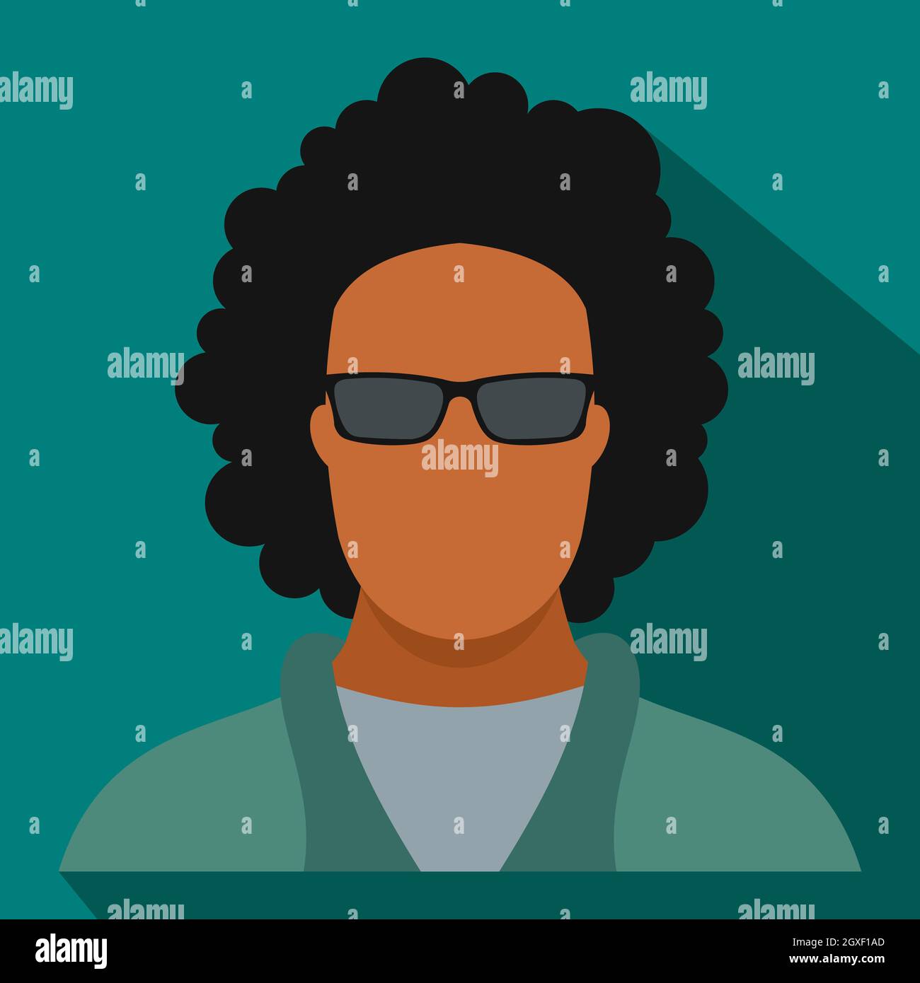 User icon in flat style for any design Stock Photo - Alamy