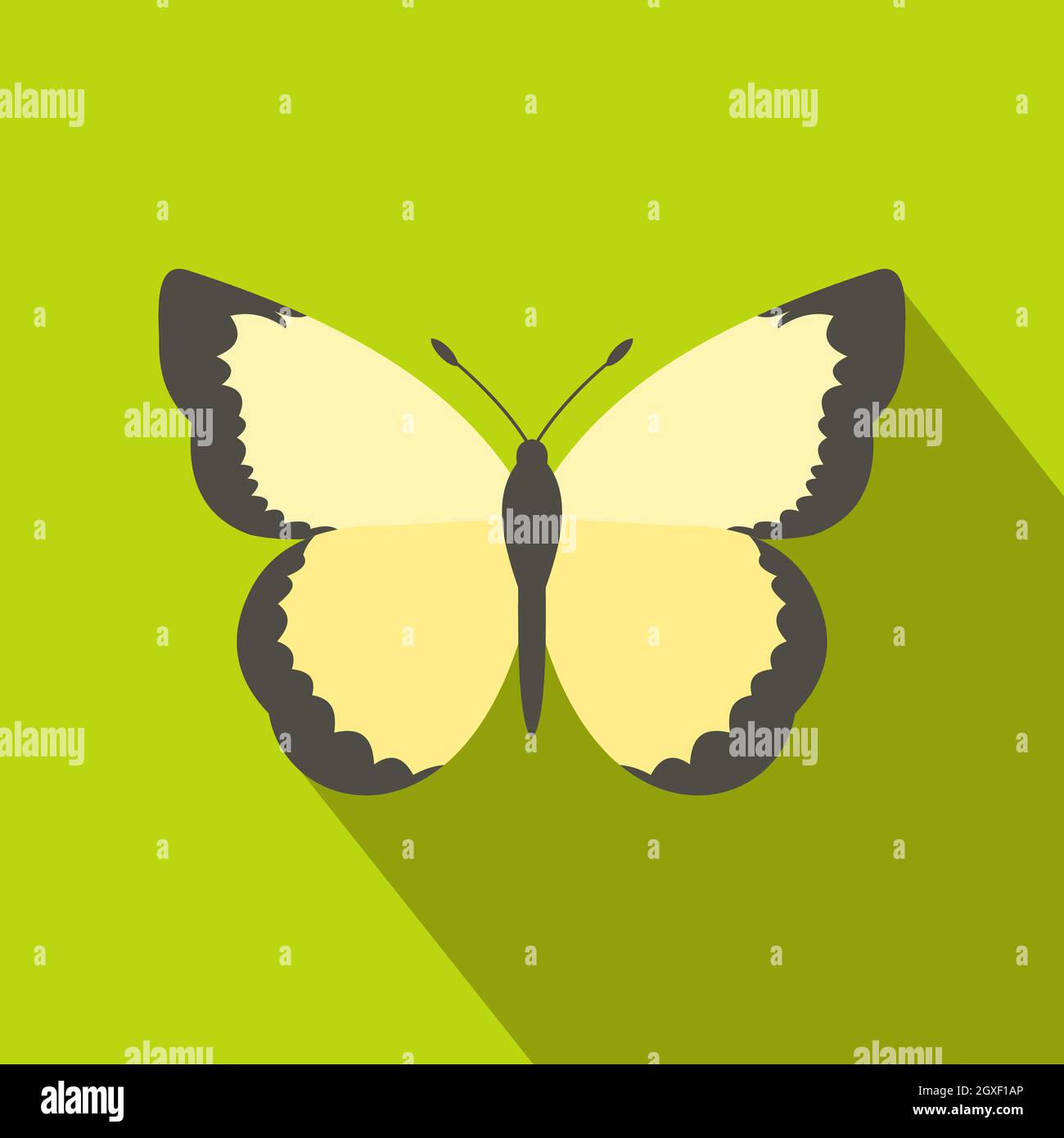 Butterfly icon in flat style for any design Stock Photo - Alamy