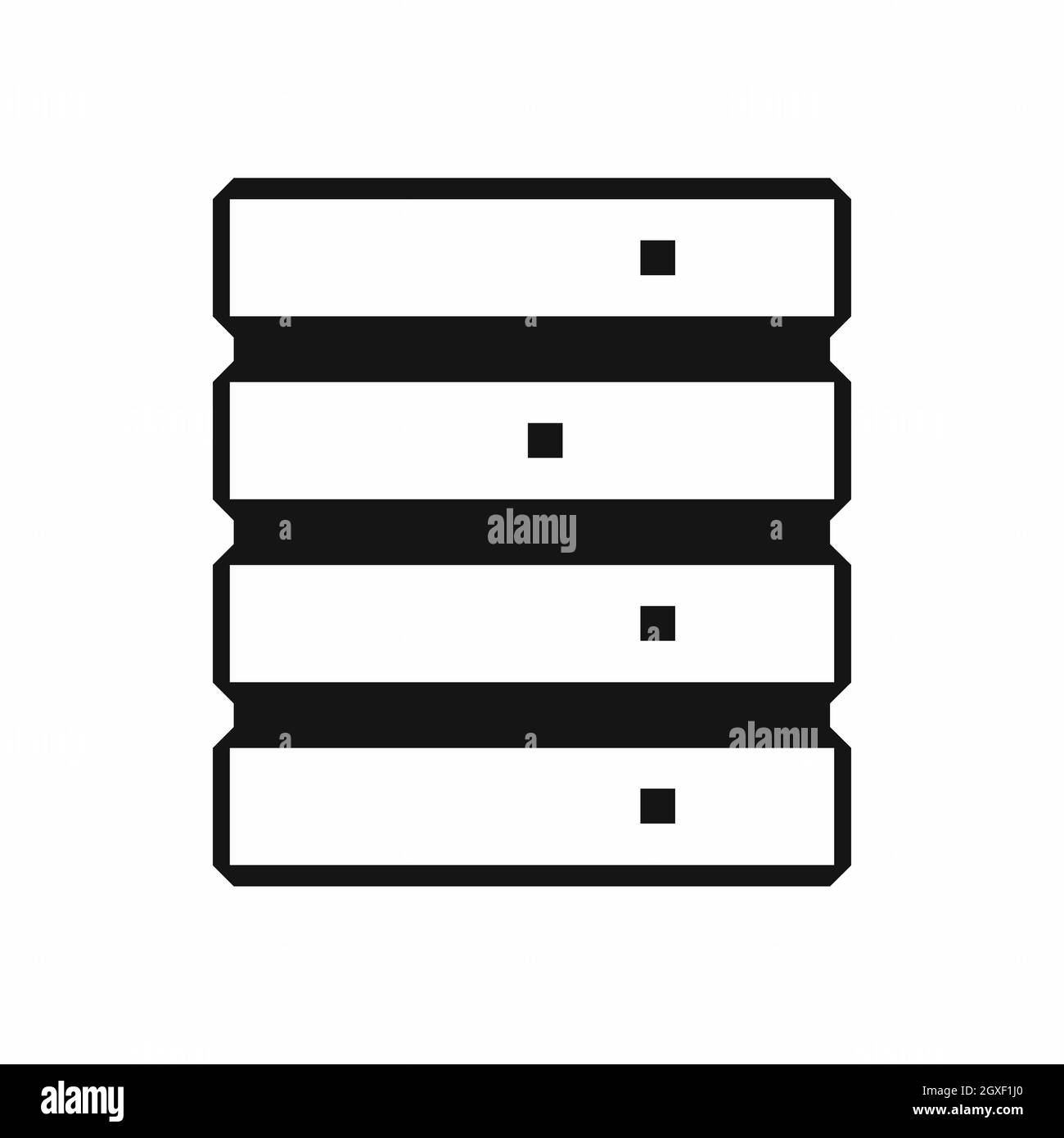 Database icon in simple style isolated on white background Stock Photo ...