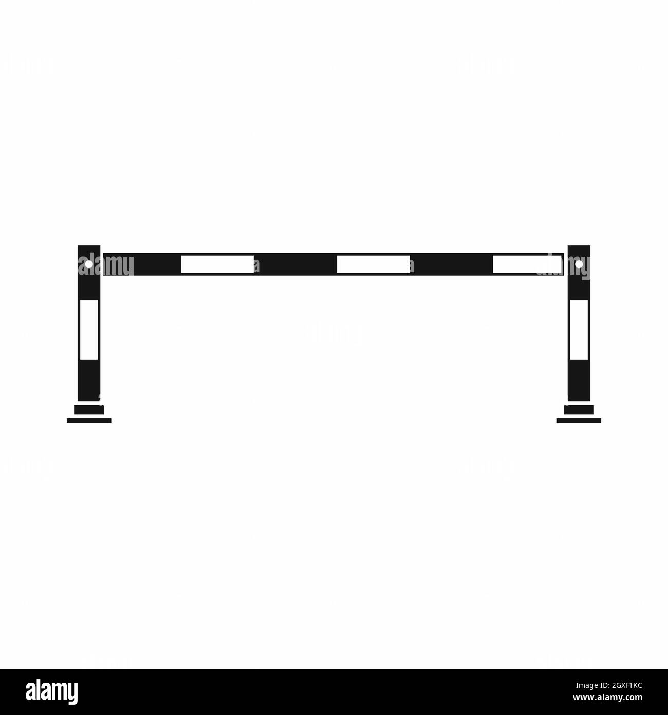 Barrier icon in simple style isolated on white background Stock Photo ...