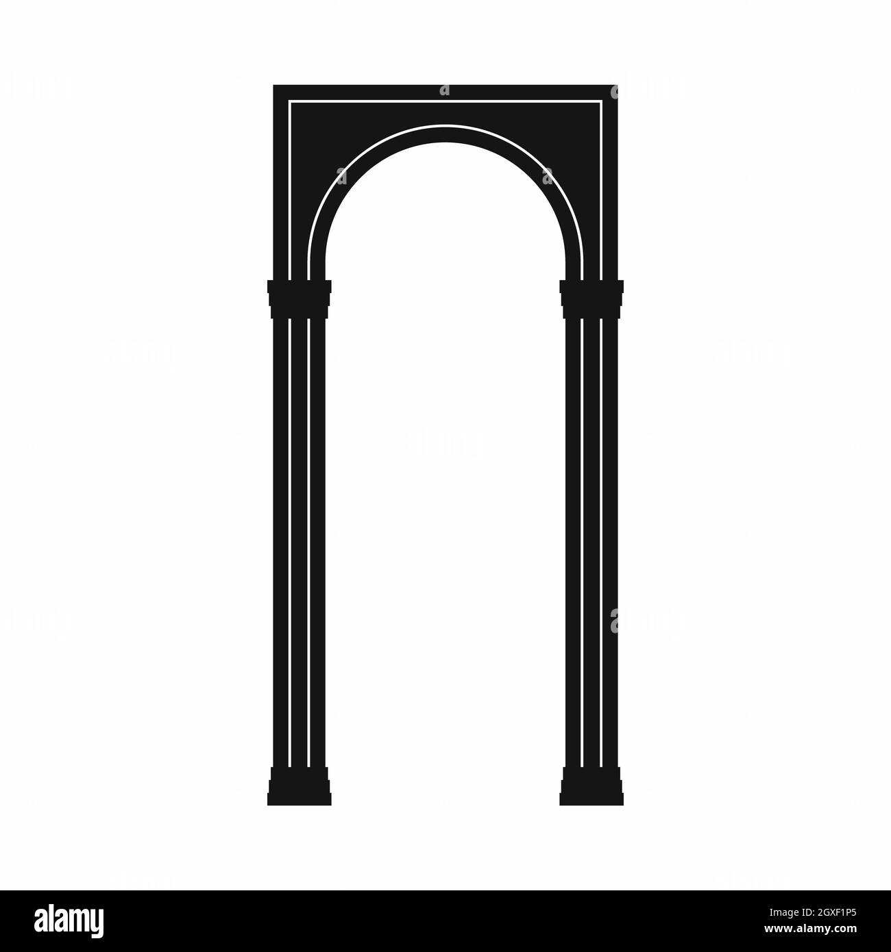Arch icon in simple style isolated on white background Stock Photo - Alamy
