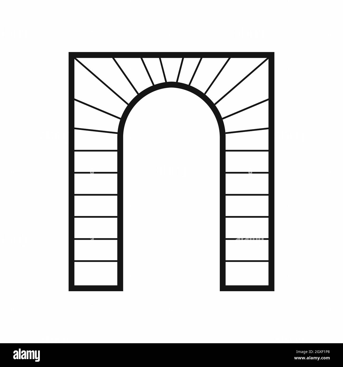 Arch icon in simple style isolated on white background Stock Photo - Alamy