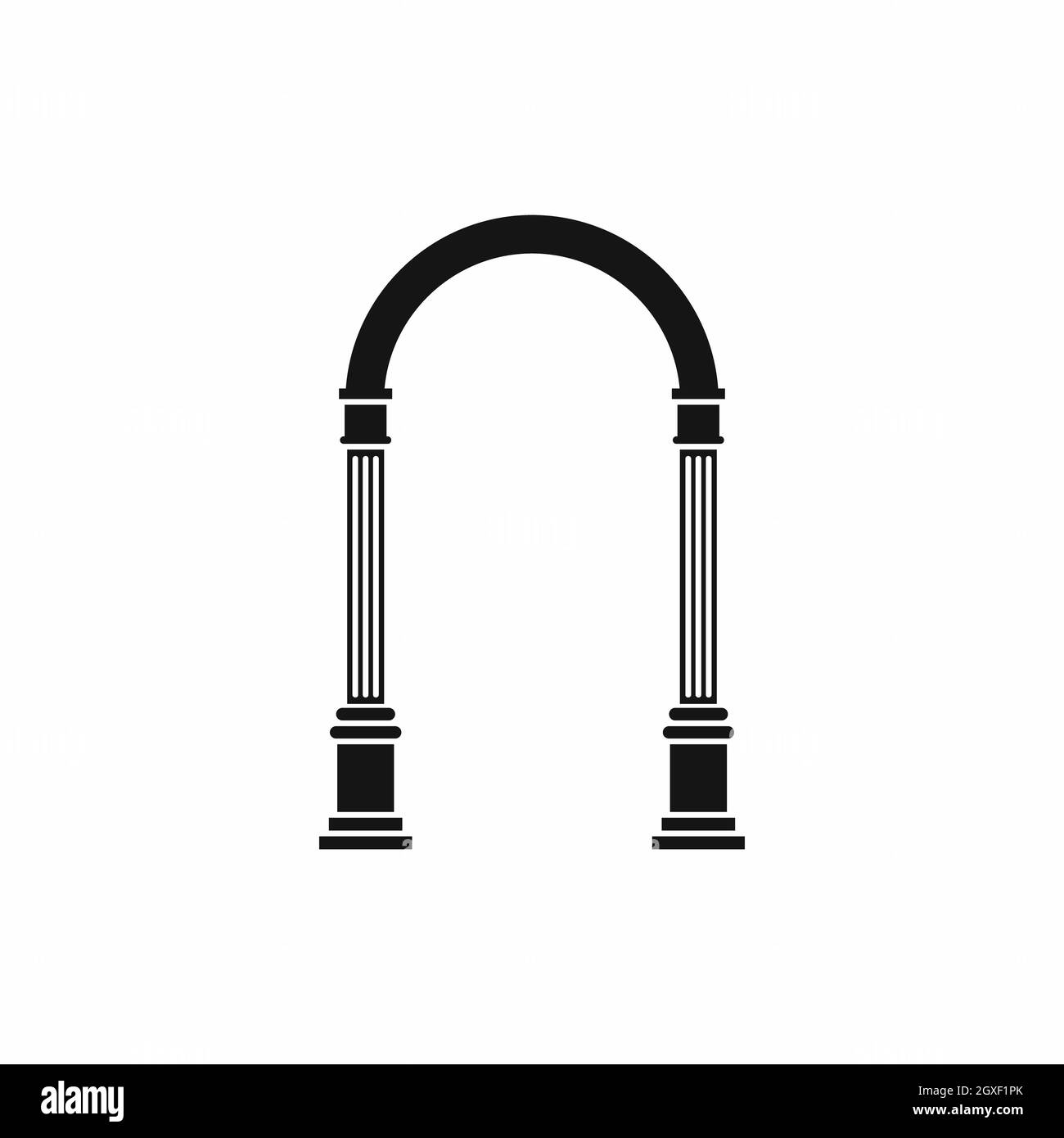 Arch icon in simple style isolated on white background Stock Photo - Alamy