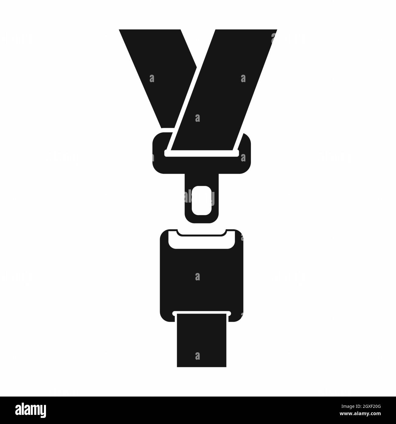 Safety belt icon in simple style isolated on white background Stock ...