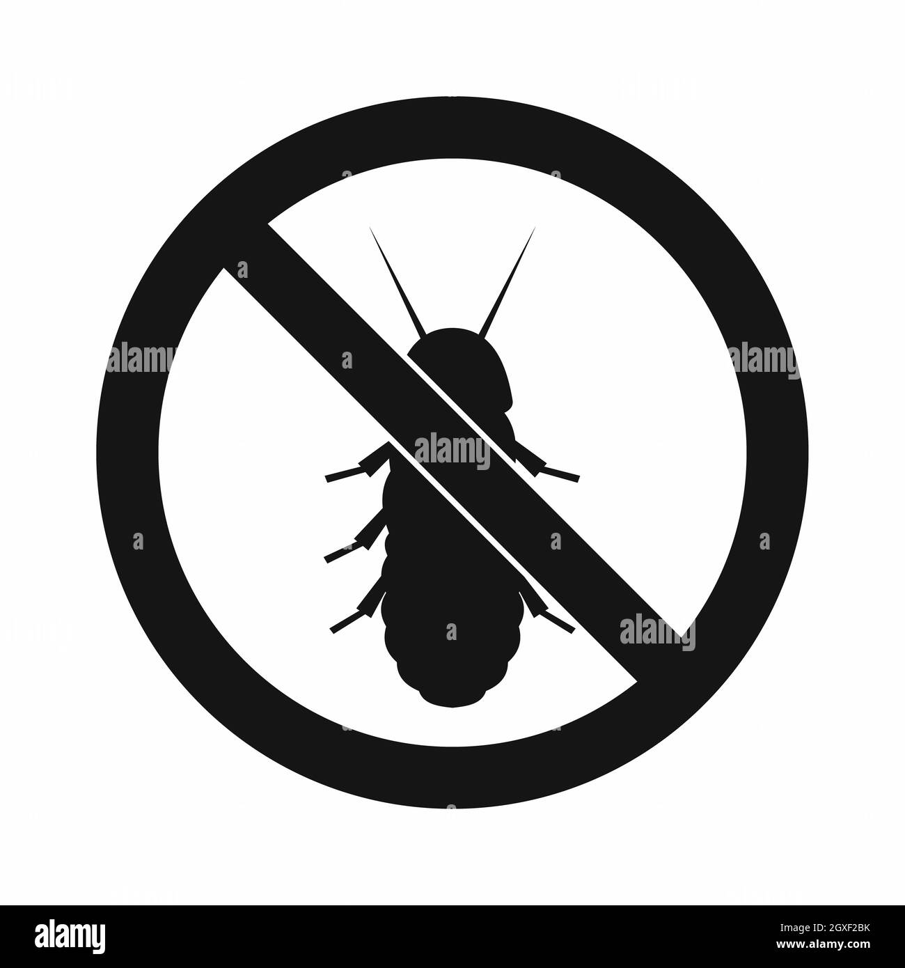 No termite sign icon in simple style isolated on white background Stock ...