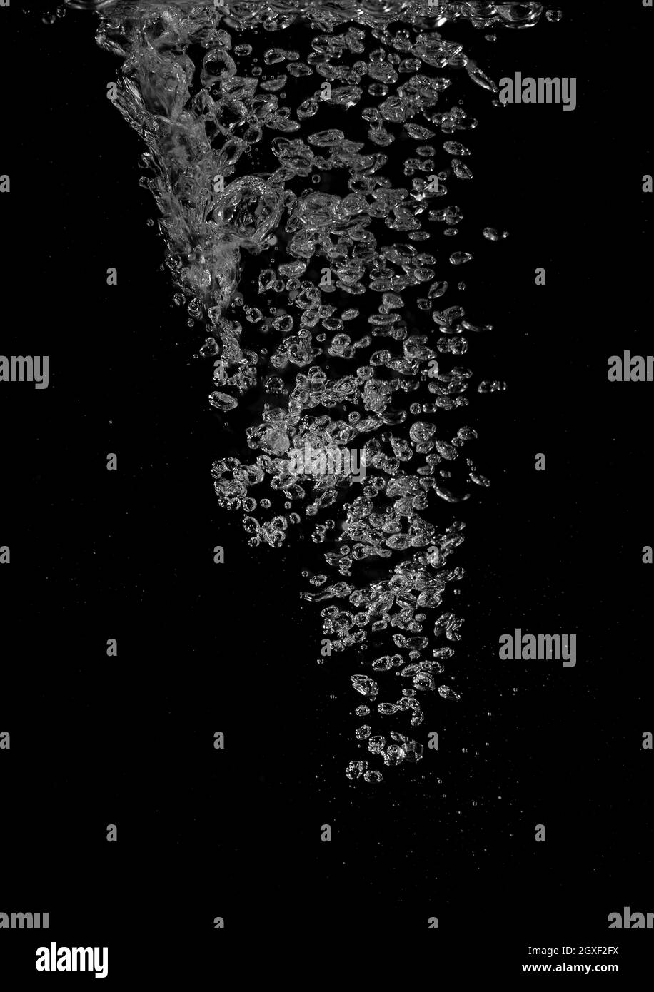 Floating oxygen bubbles background Black and White Stock Photos ...