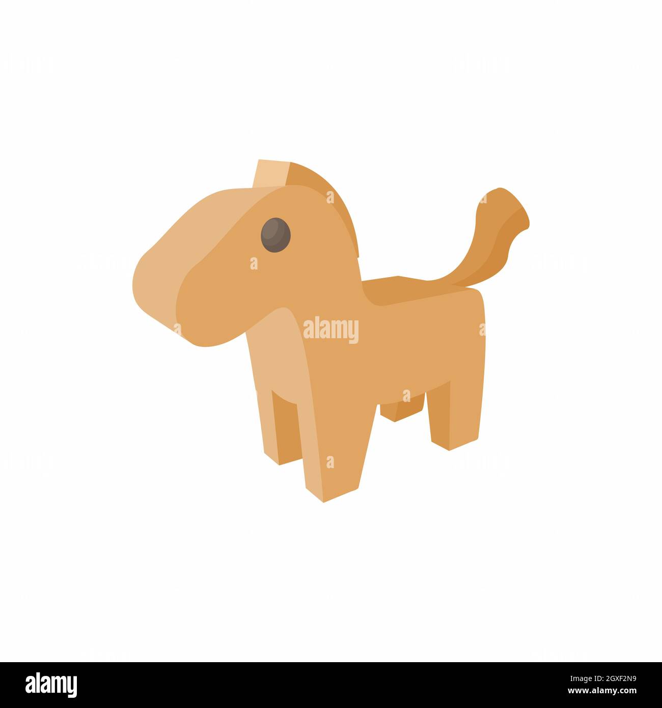 Horse trojan icon in cartoon style on a white background Stock Photo ...