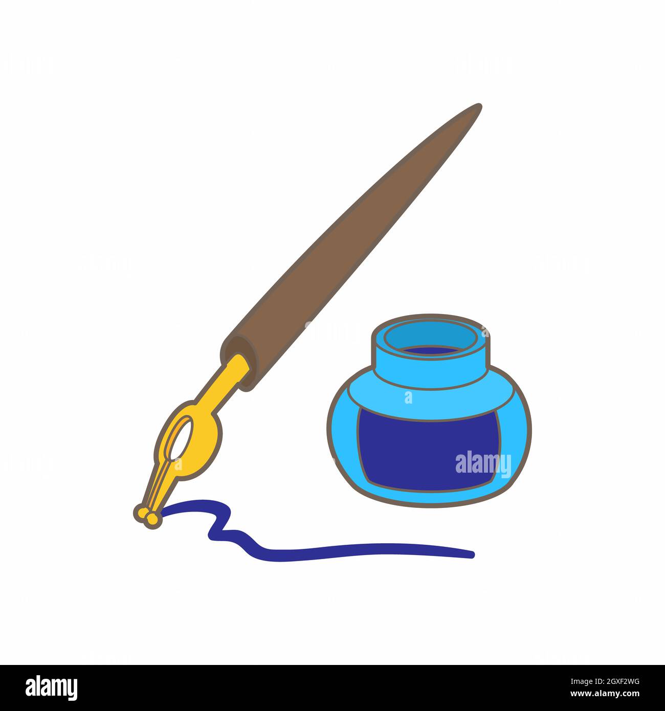 Cartoon ink bottle hi-res stock photography and images - Alamy