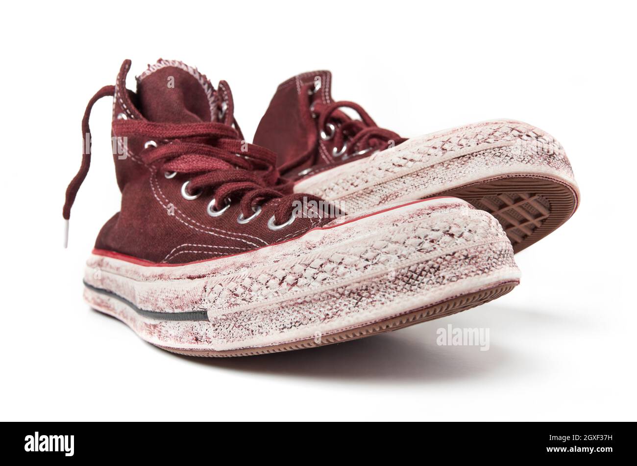 Old destroyed shoe Cut Out Stock Images & Pictures - Alamy