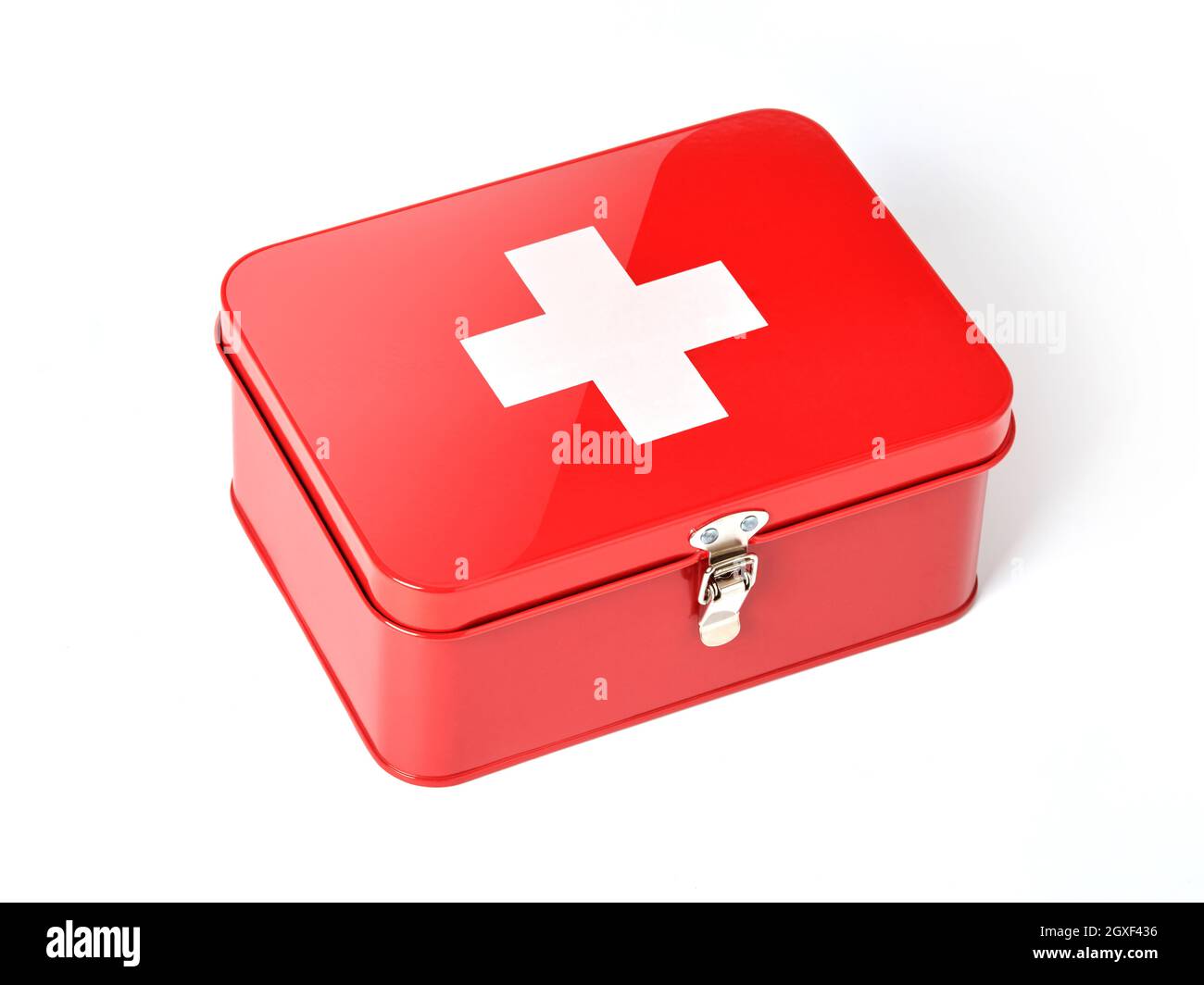 First aid kit on white background Stock Photo - Alamy