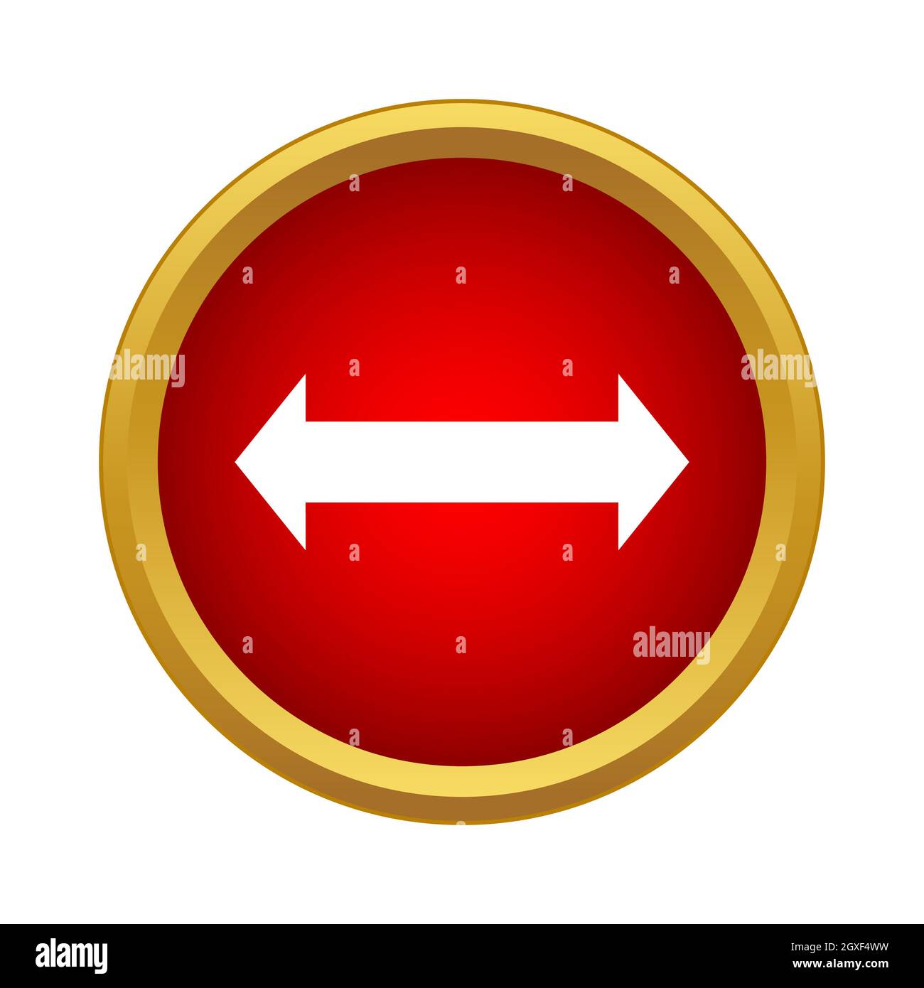 Fullscreen icon in simple style isolated on white background Stock ...