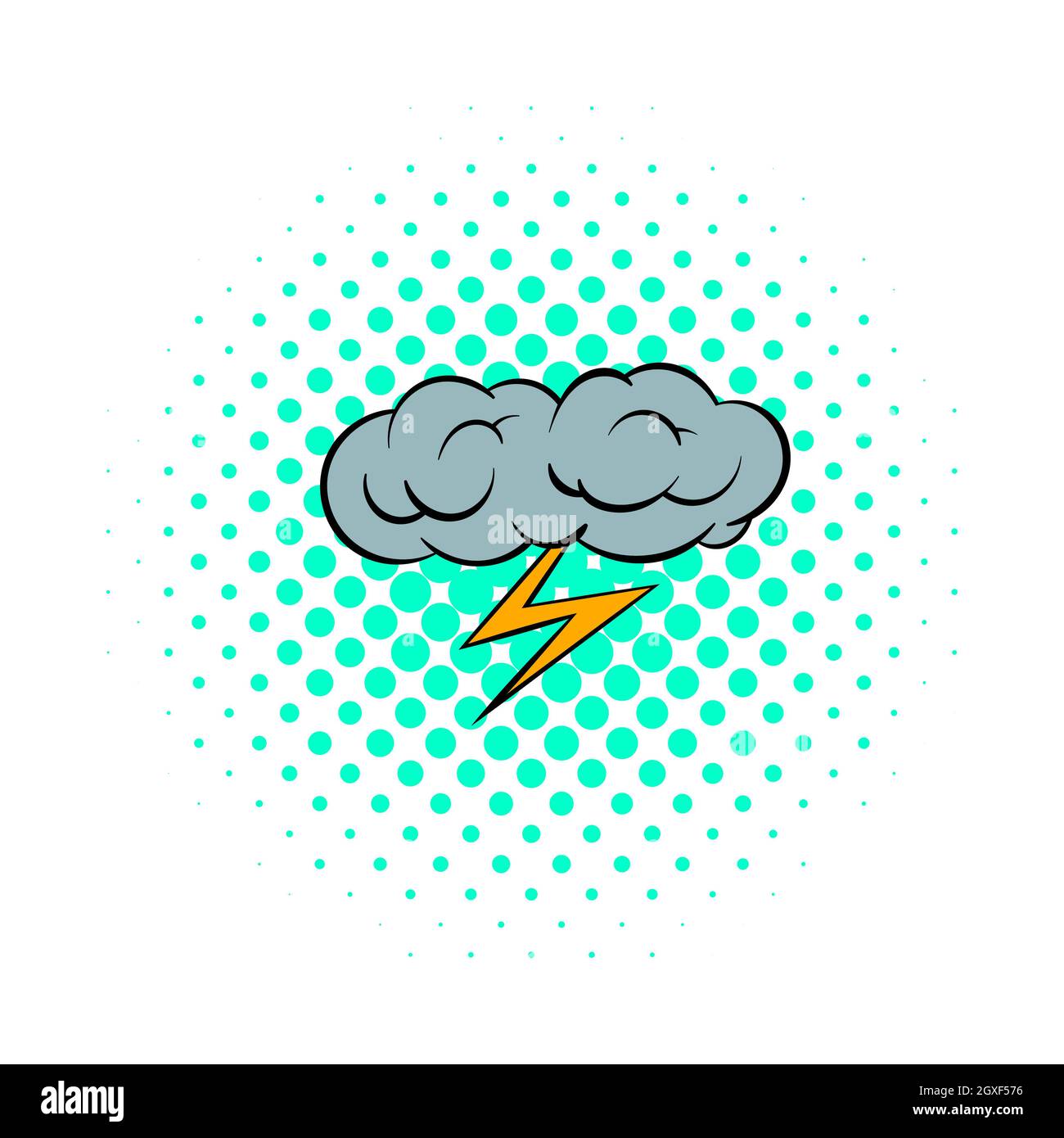 Vector lightning bolt comics hi-res stock photography and images - Alamy