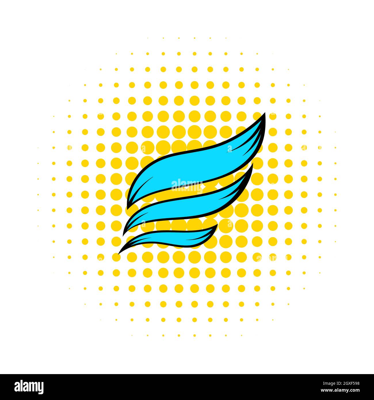 Wing icon pop art style hi-res stock photography and images - Alamy