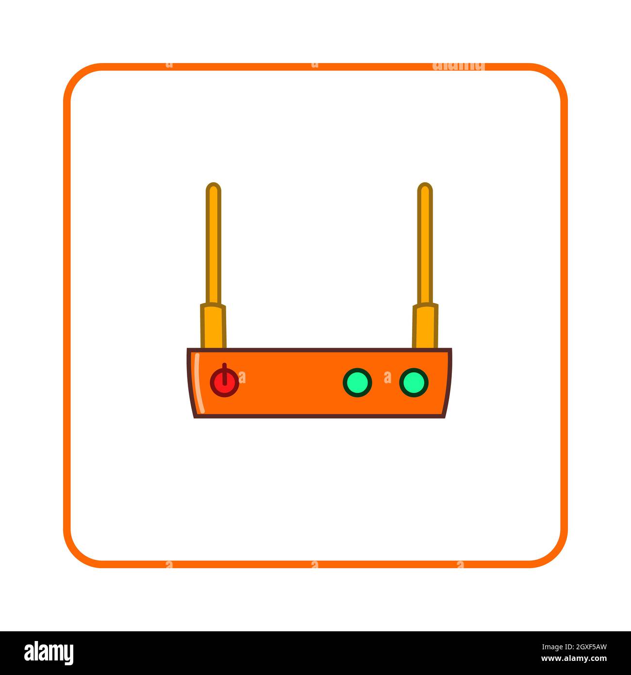 Modem icon in simple style on white background. Device symbol Stock ...