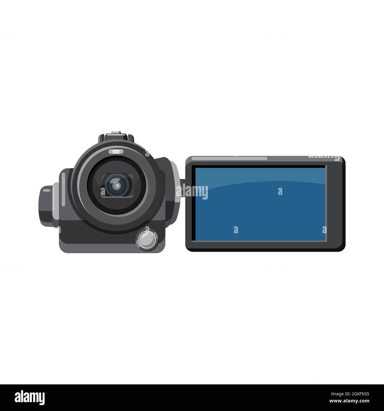Digital video camera icon in cartoon style on a white background Stock ...