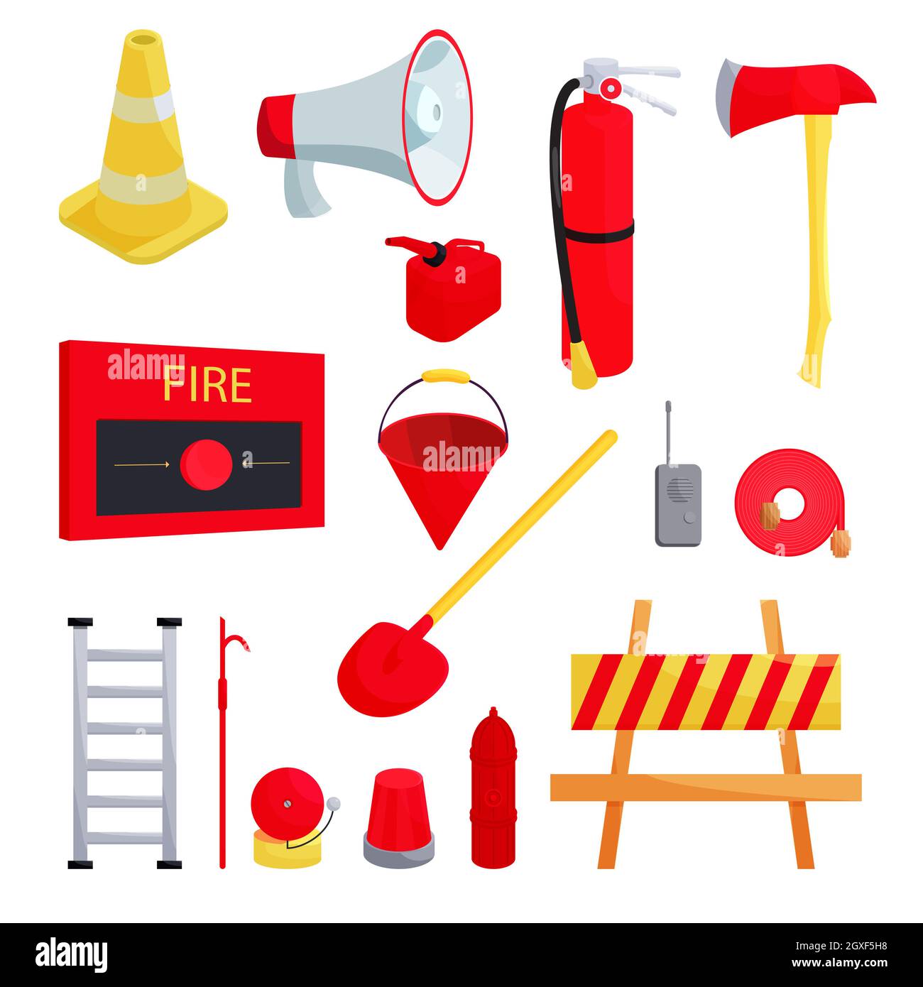 Fire switch safety symbol sign on white background Cut Out Stock Images ...