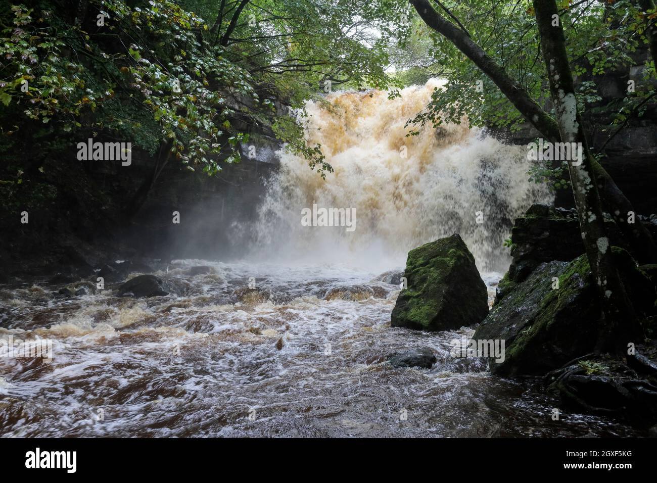 Summerhill Force, Teesdale, County Durham, UK. 5th October 2021. UK ...