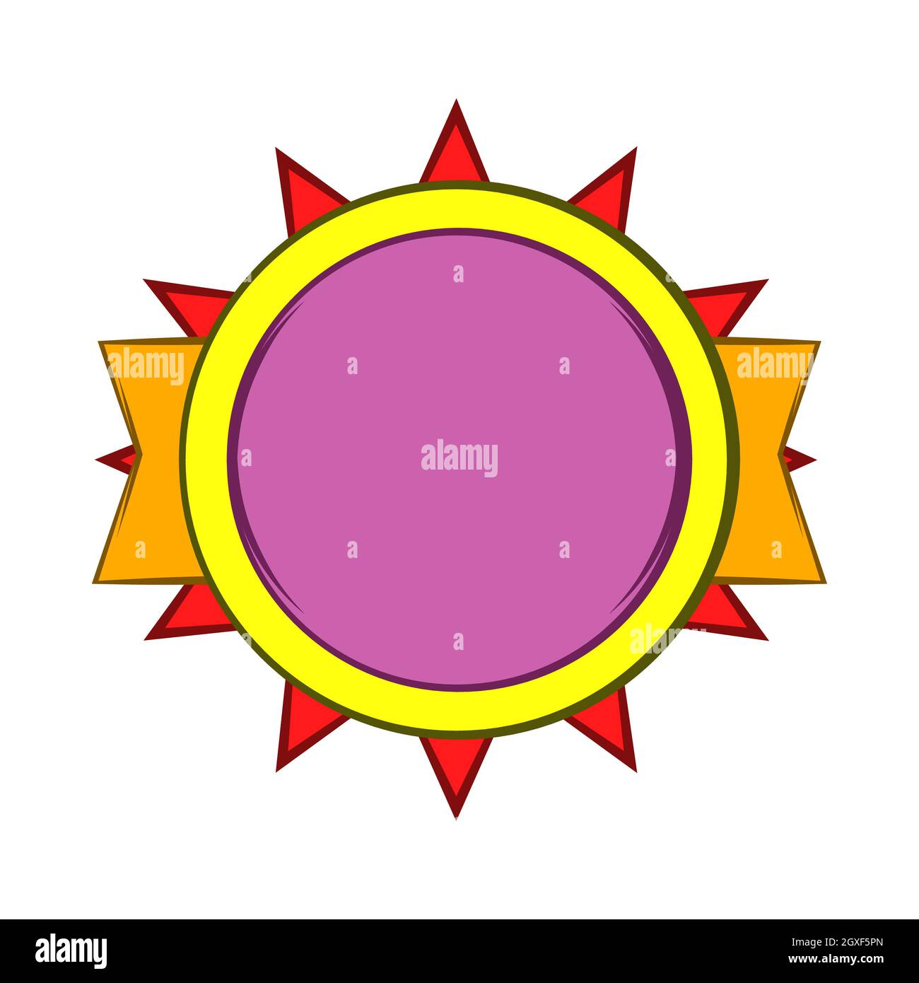 Gold medal icon in cartoon hi-res stock photography and images - Alamy