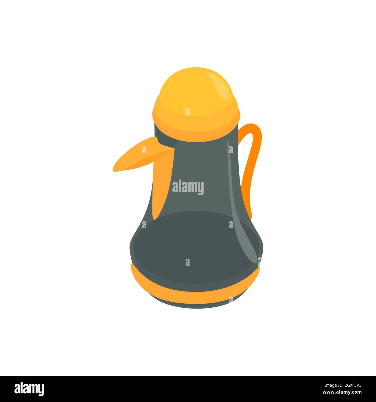 Pitcher icon in isometric 3d style isolated on white background. Dishes ...