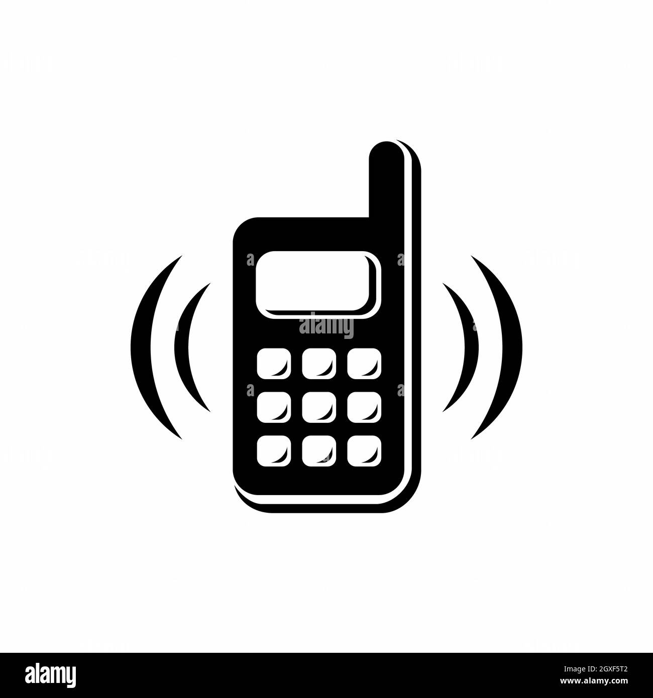 Phone is ringing icon in simple style isolated on white background ...