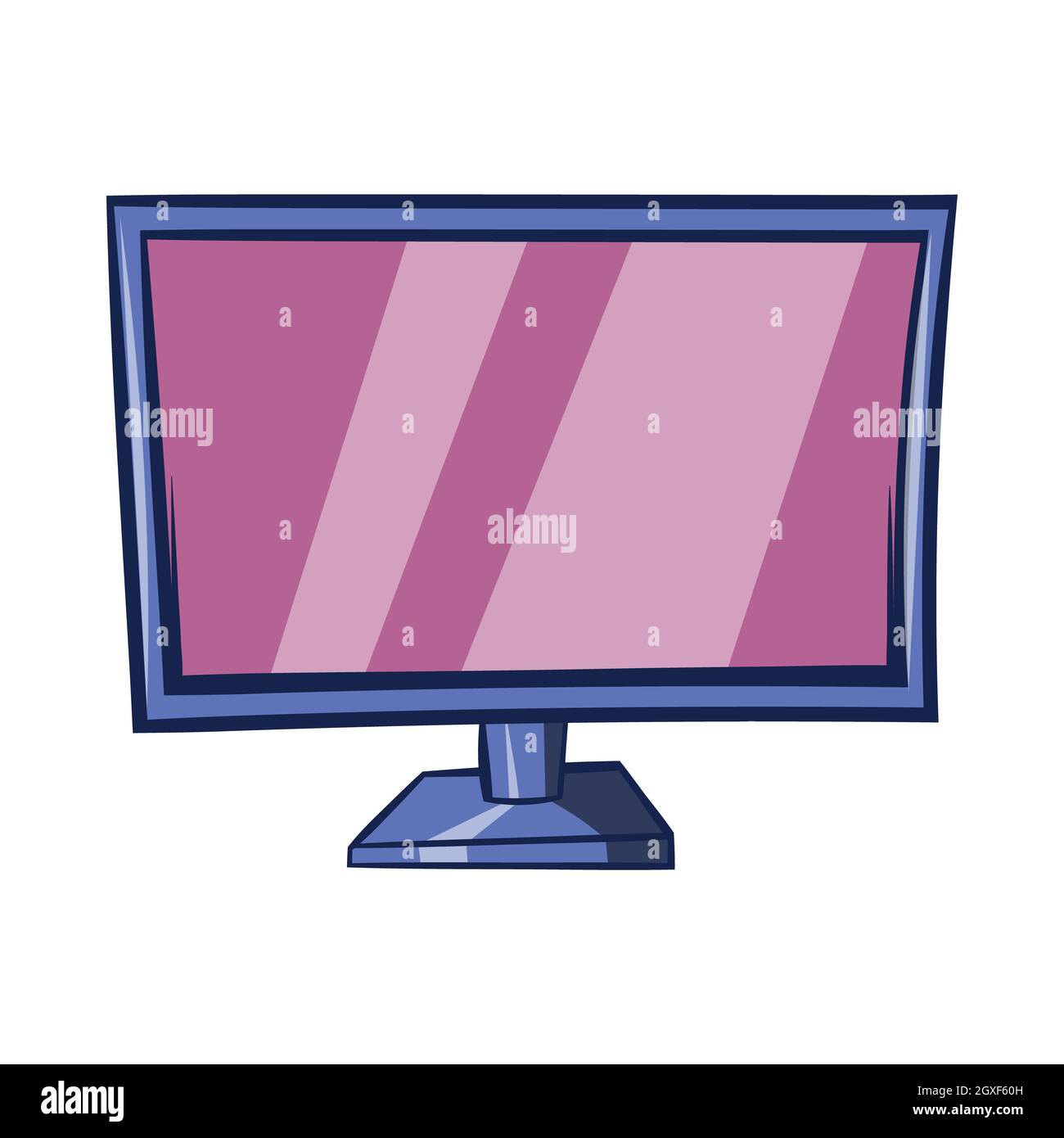 TV icon in cartoon style isolated on white background. Technique symbol ...