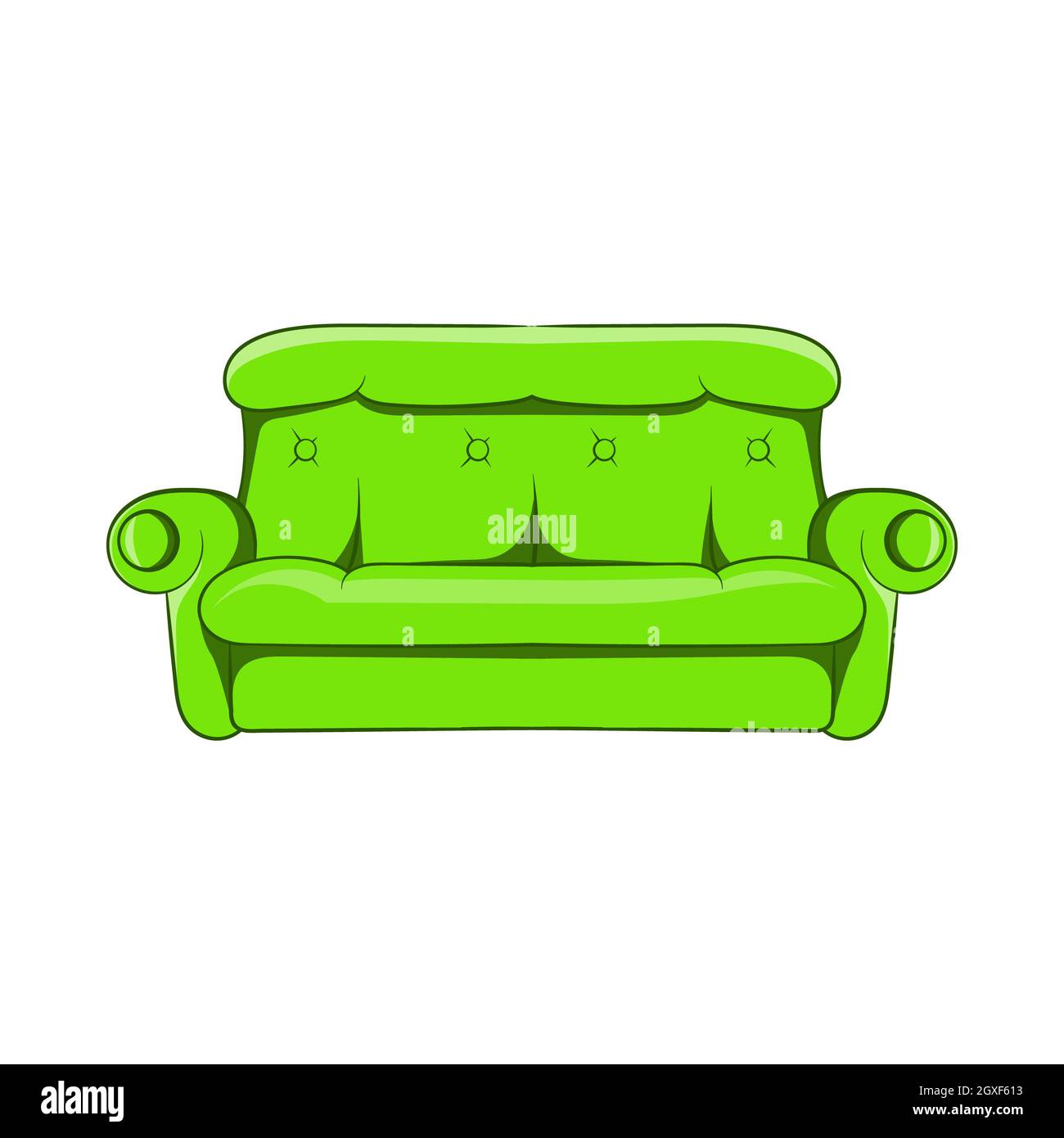 Sofa icon in cartoon Cut Out Stock Images & Pictures - Alamy