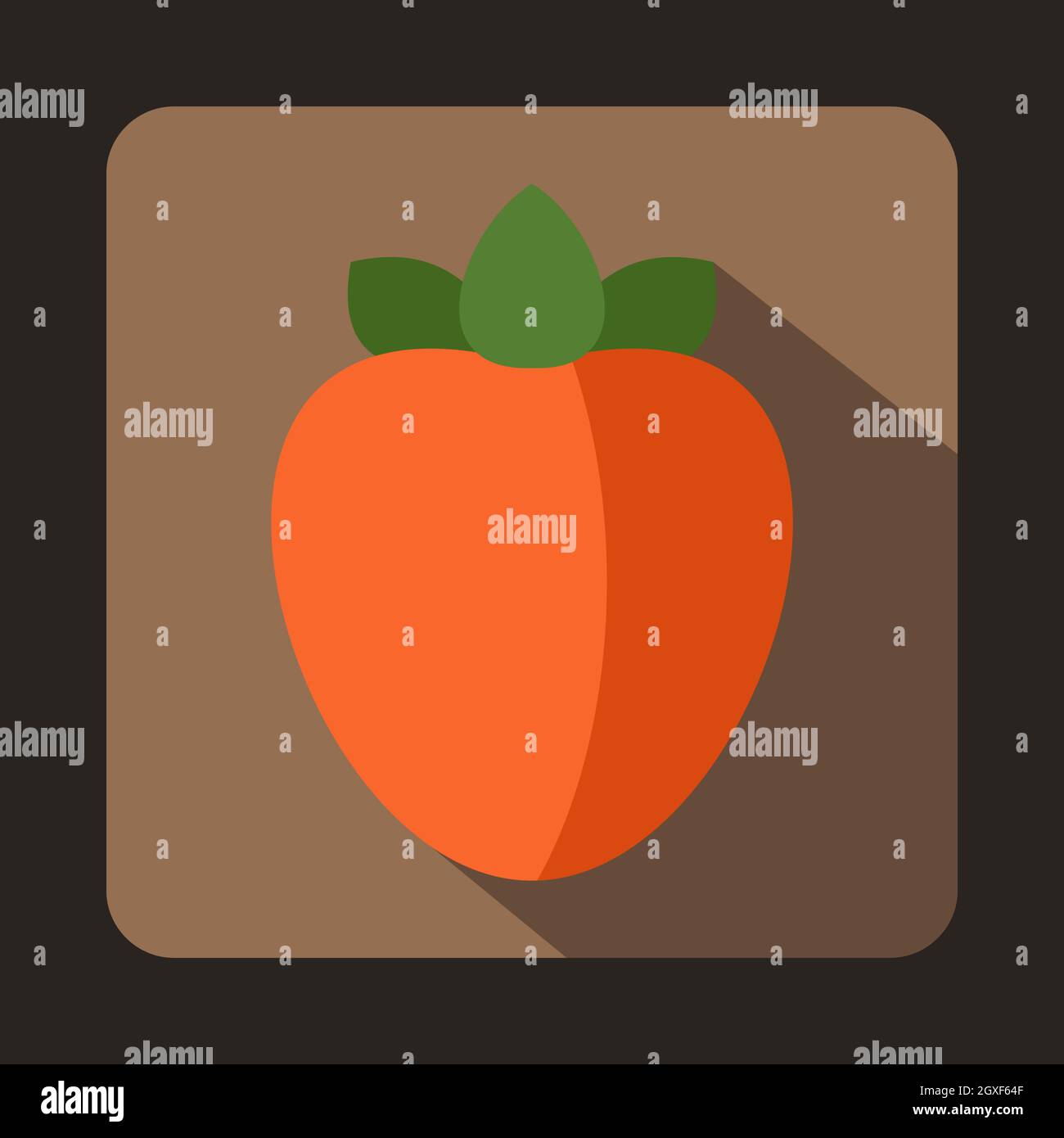 Persimmon concept icon hi-res stock photography and images - Alamy