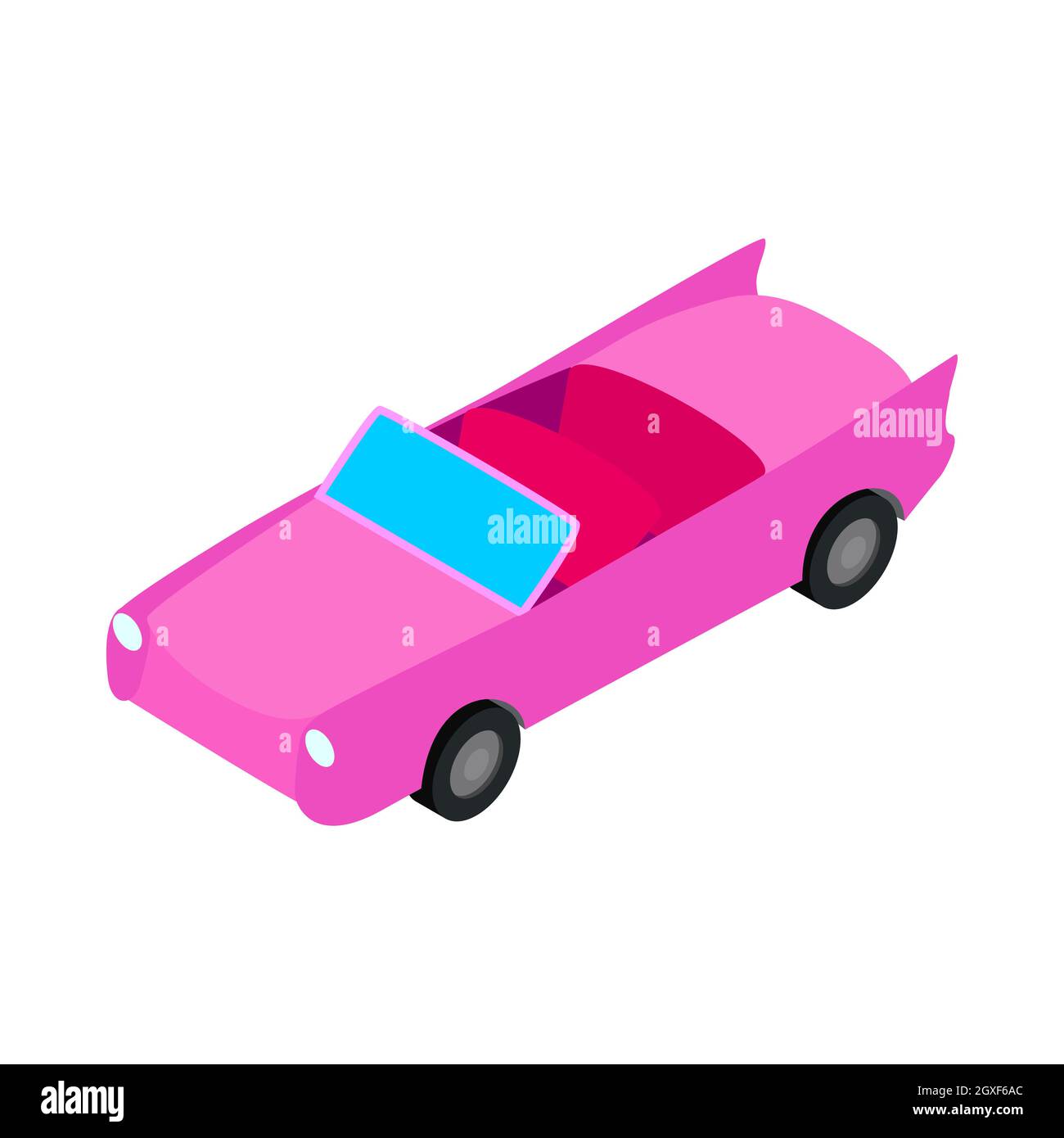 Car convertible icon in isometric 3d style isolated on white background ...