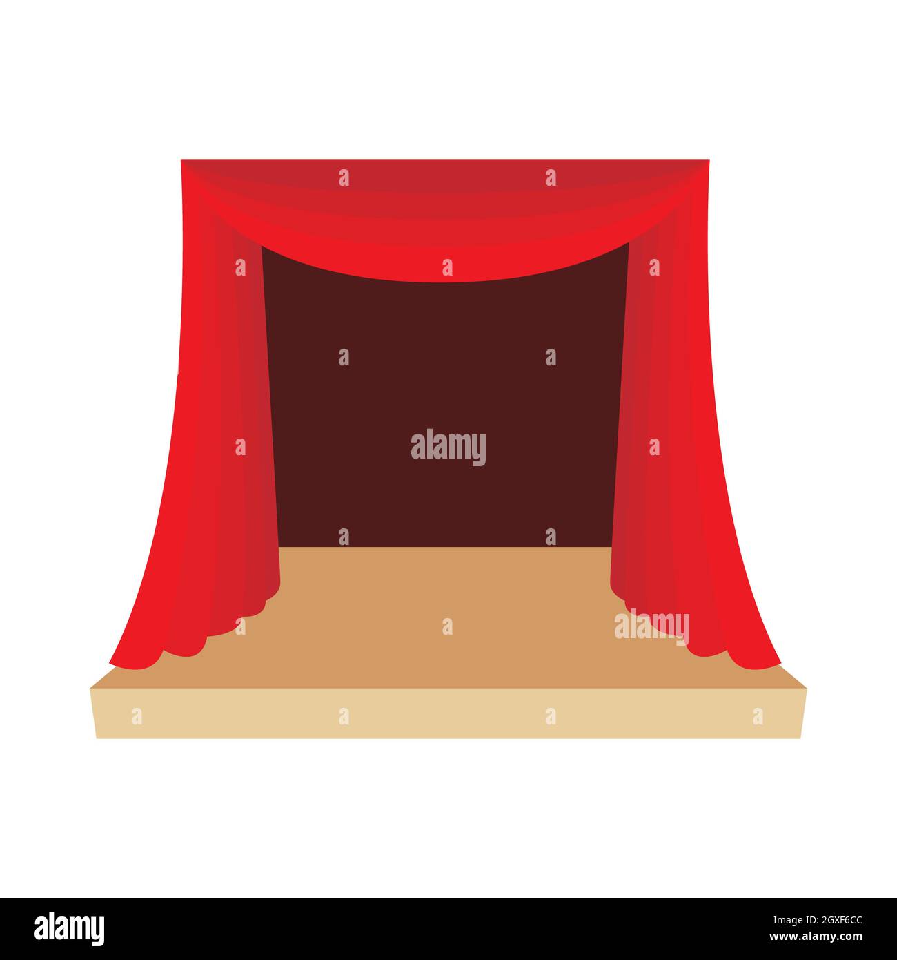 Old theater curtain Cut Out Stock Images & Pictures - Alamy