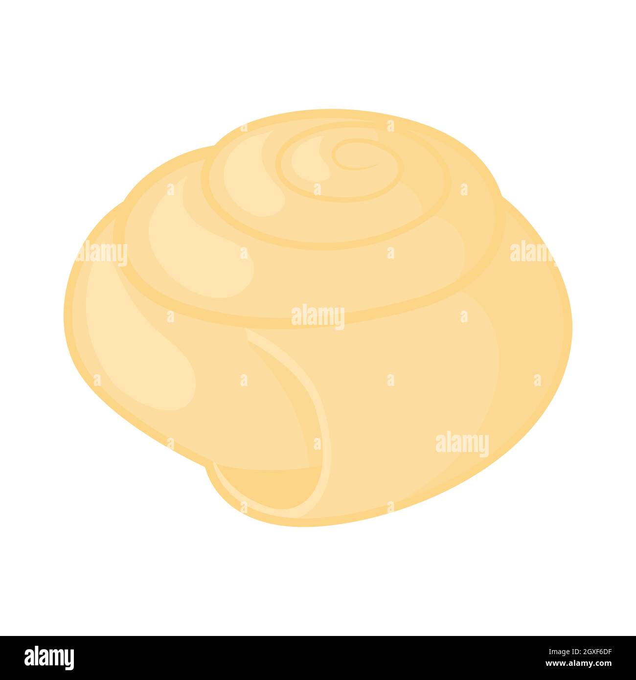 Shell icon in cartoon style on a white background Stock Photo - Alamy