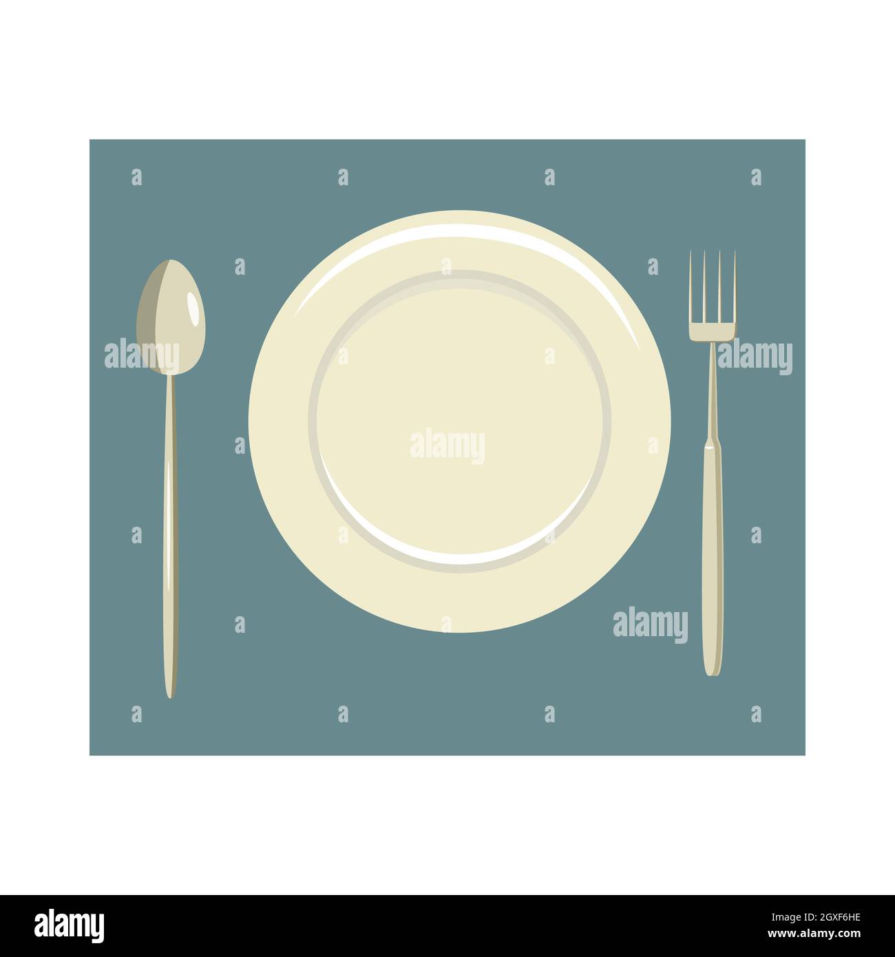 Cartoon Plate Setting