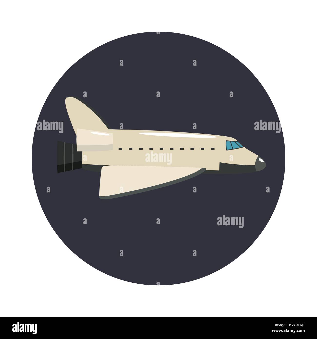 Big plane icon in cartoon style isolated on white background. Aircraft ...