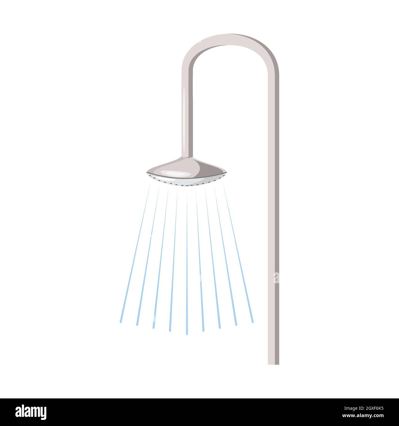 Shower icon in cartoon style on a white background Stock Photo - Alamy