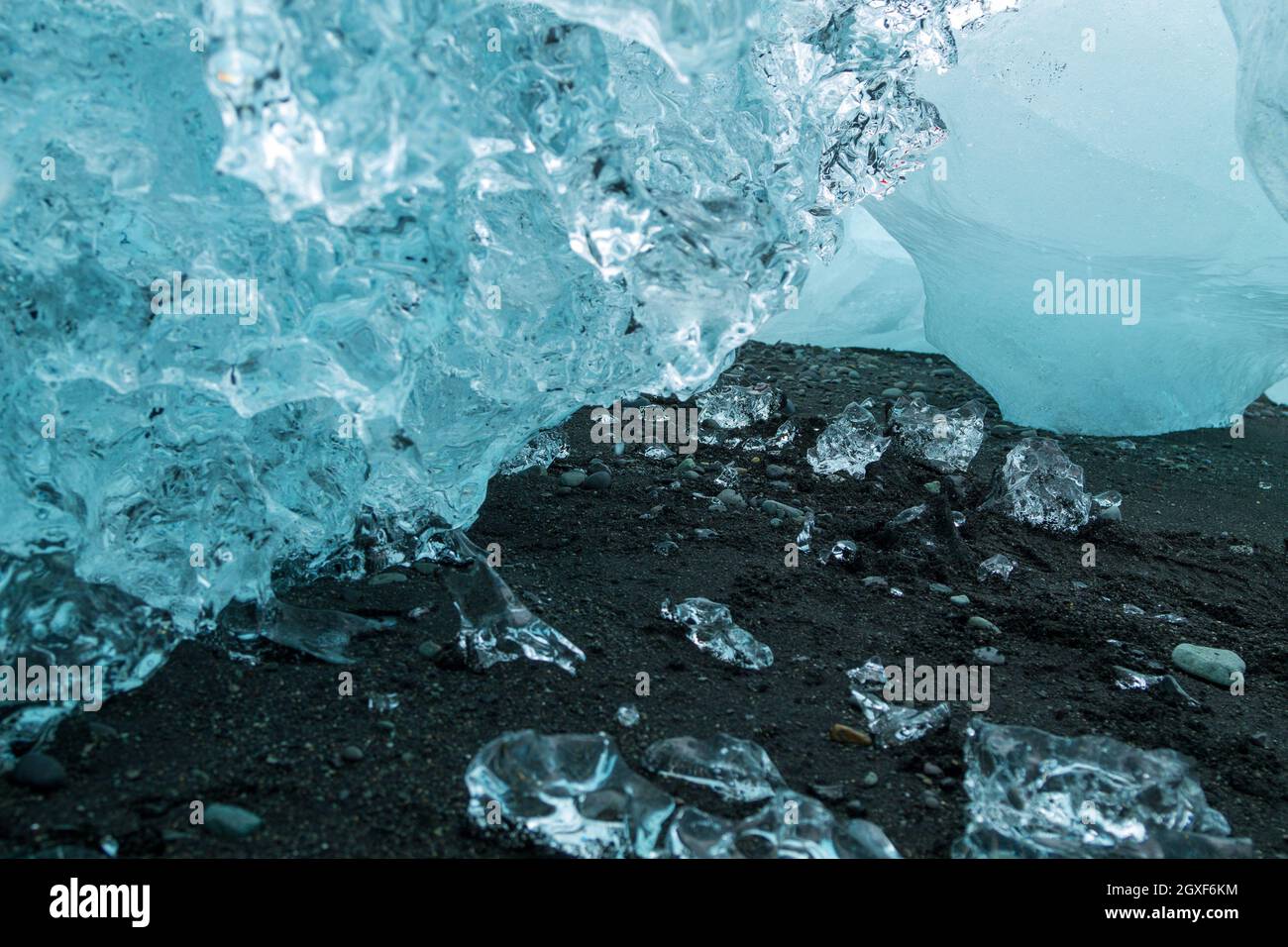 Ice formations background. ice close up. Iced wallpaper Stock Photo - Alamy
