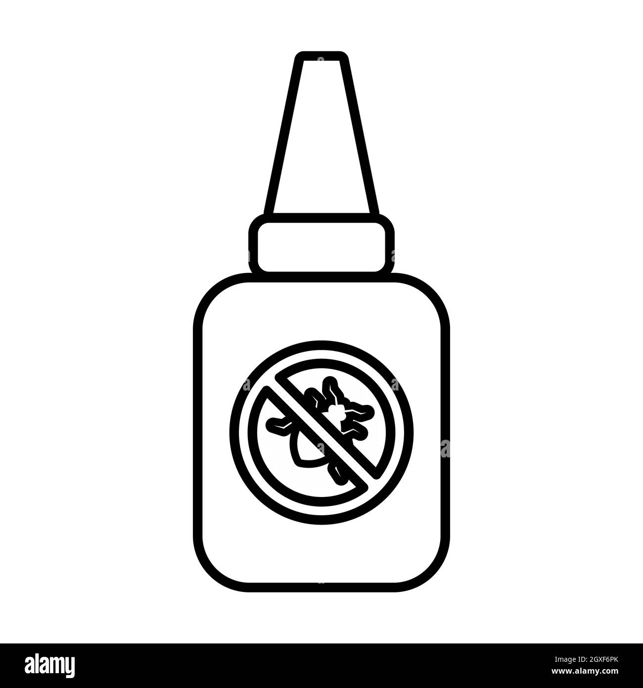 Insect spray icon in outline style isolated on white background Stock ...