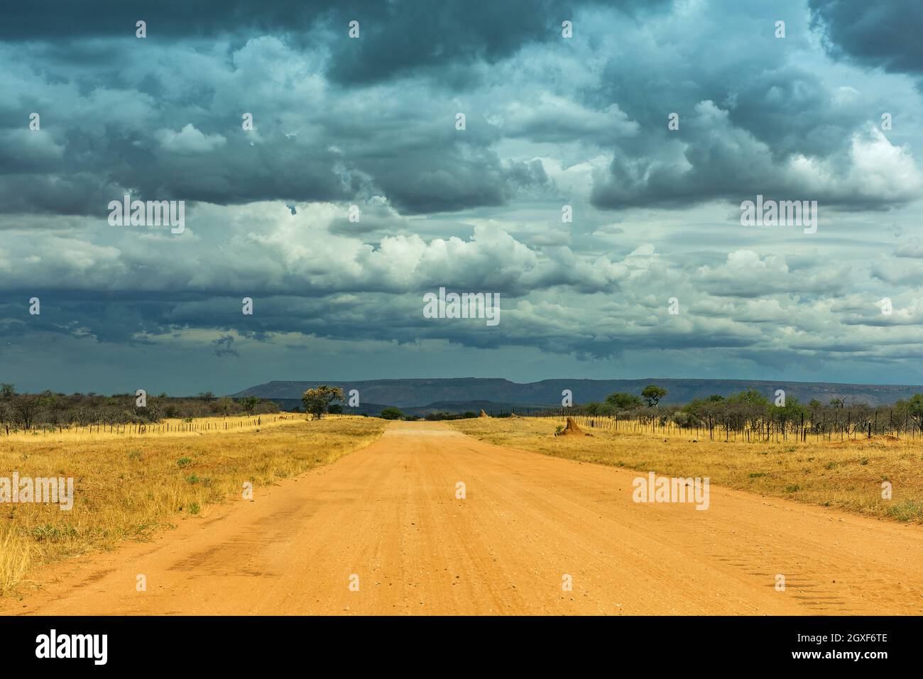 Mountain landscape on the Omaruru River in the Erongo Region of central ...