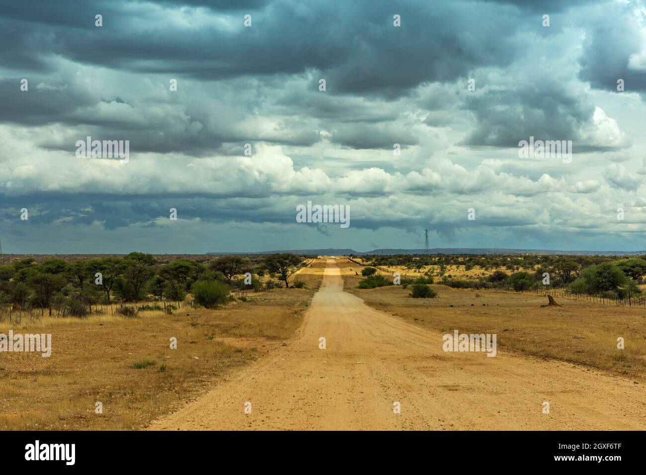 Mountain landscape on the Omaruru River in the Erongo Region of central ...