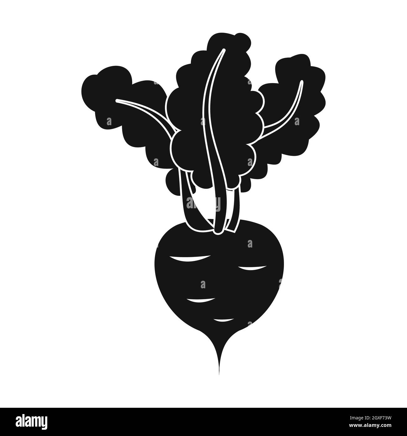 Fresh beetroot icon in simple style isolated on white background Stock ...