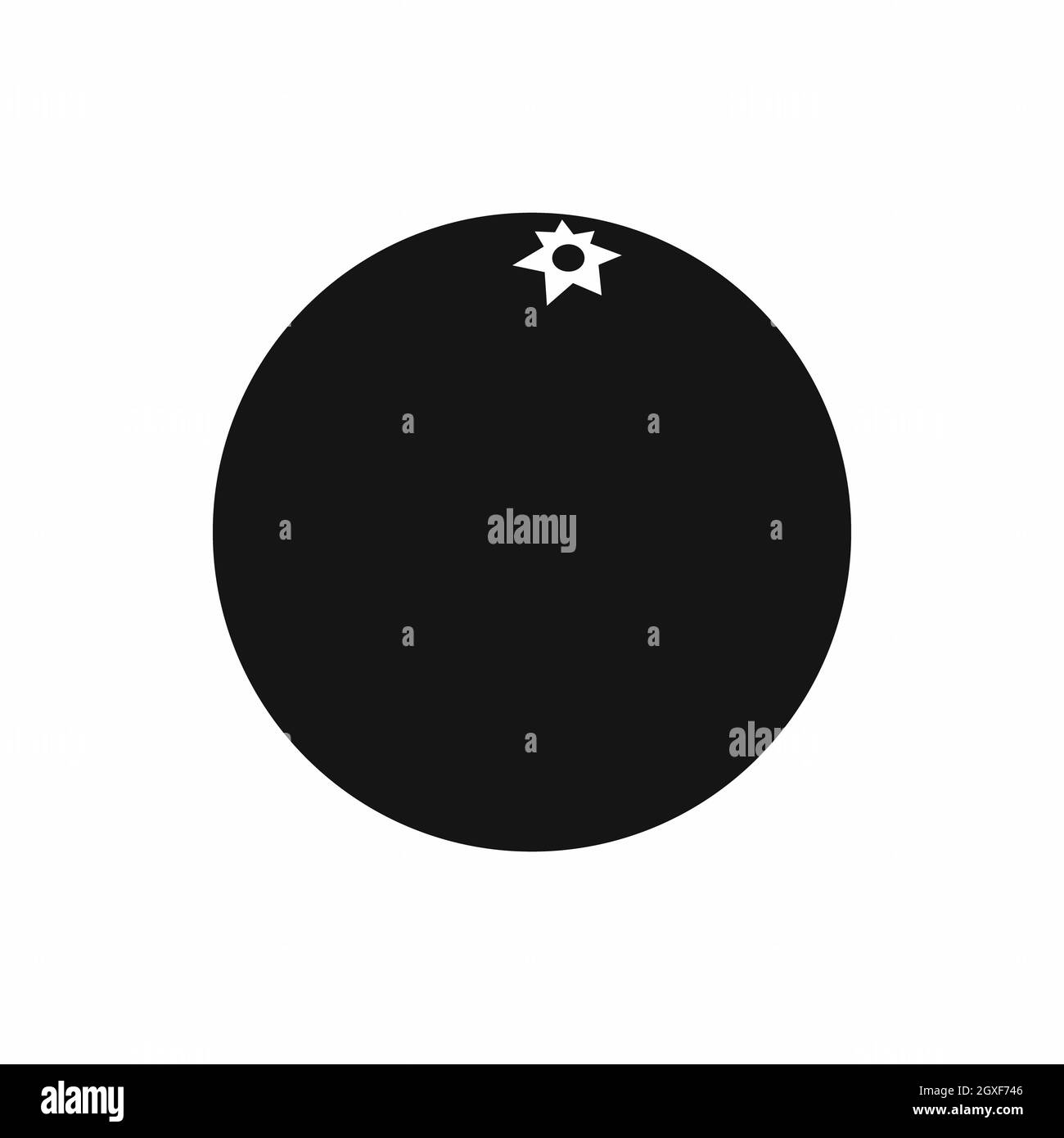 Mandarin icon in simple style isolated on white background Stock Photo ...