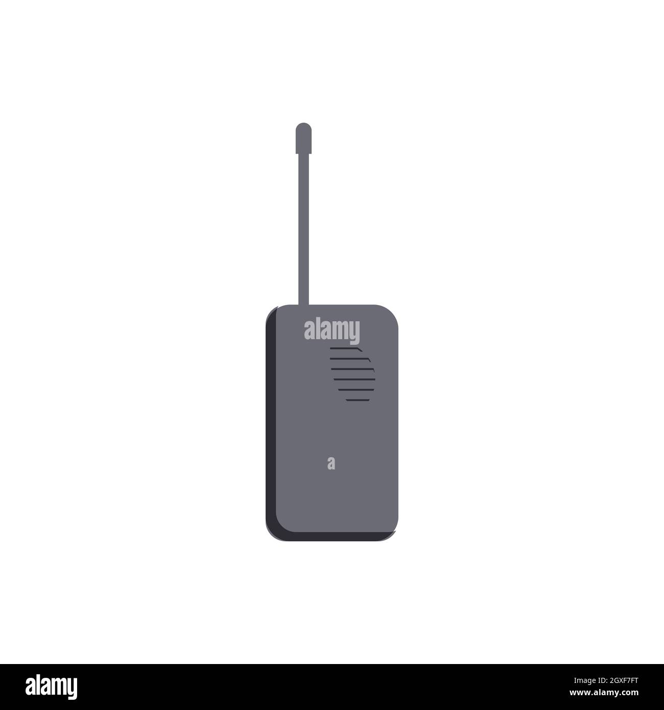 Radio transceiver icon in cartoon style on a white background Stock ...