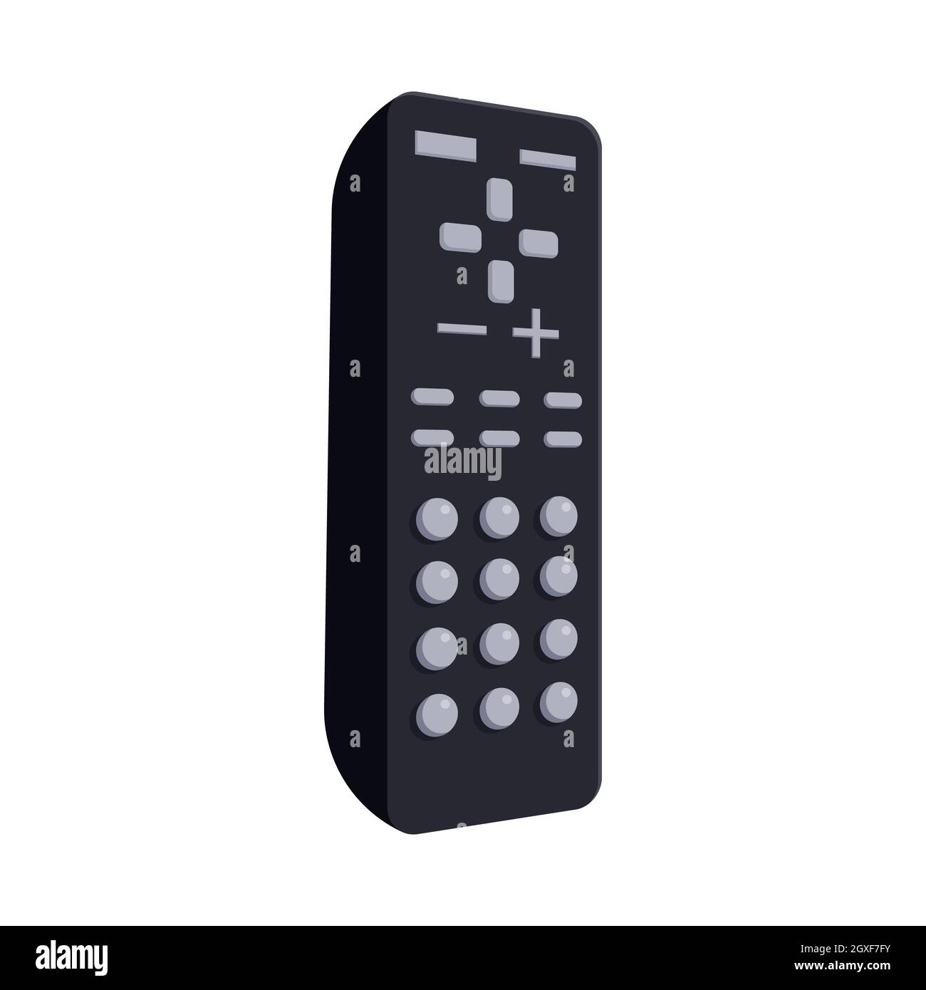 Remote control icon in cartoon style on a white background Stock Photo ...