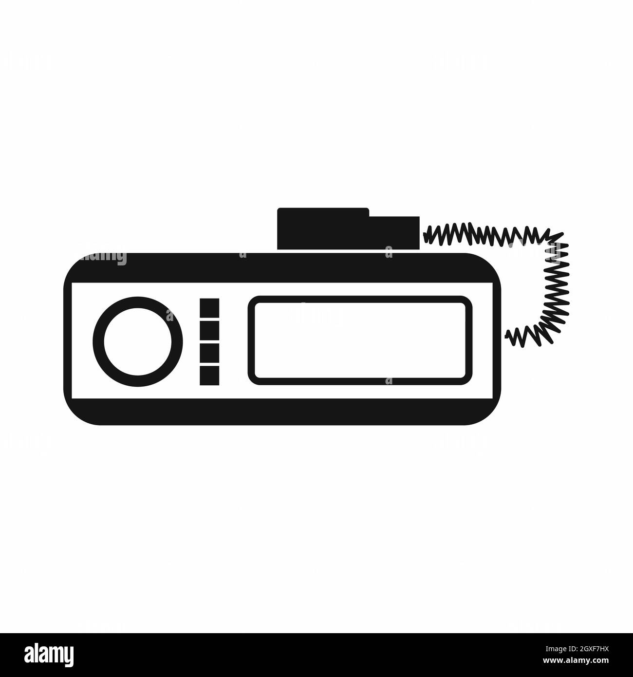 Radio taxi icon in simple style isolated on white background Stock ...