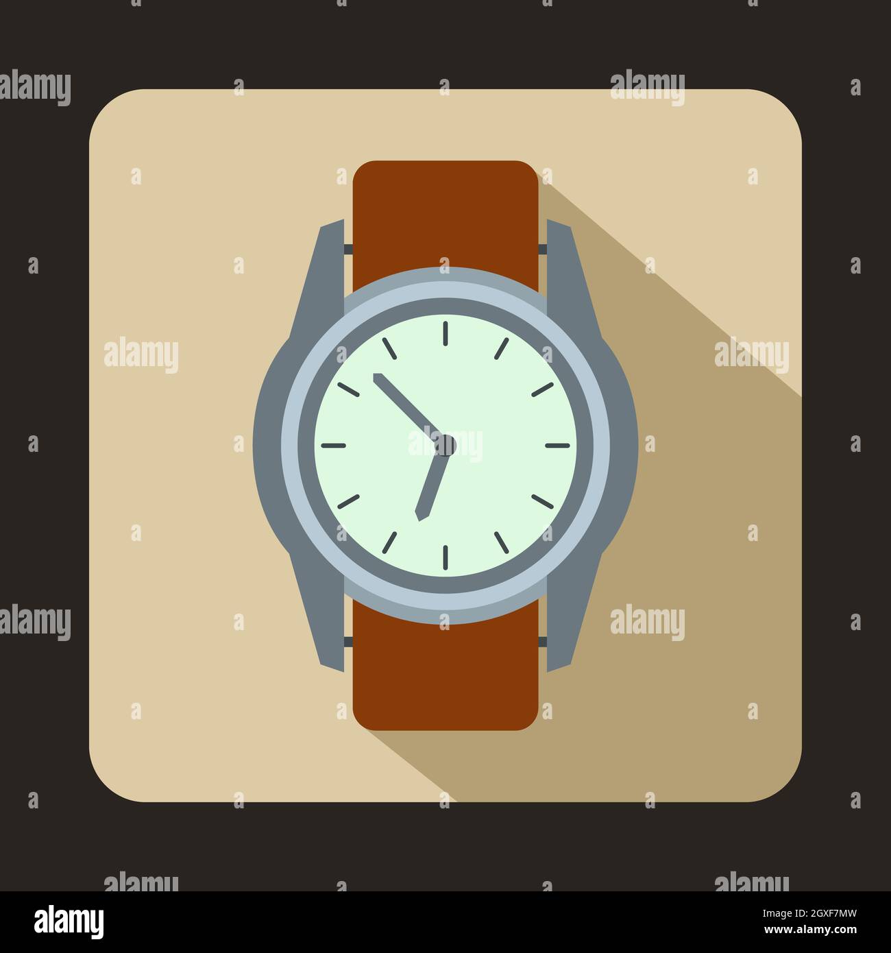 Watch icon in flat style for any design Stock Photo - Alamy