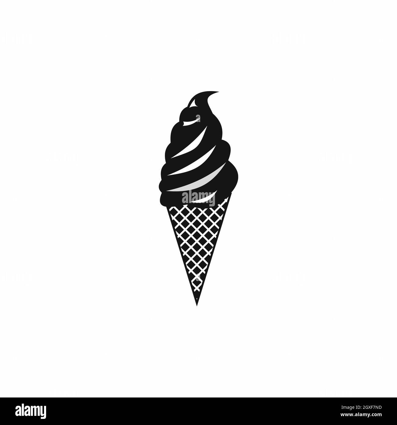 Ice Cream icon in simple style for any design Stock Photo - Alamy