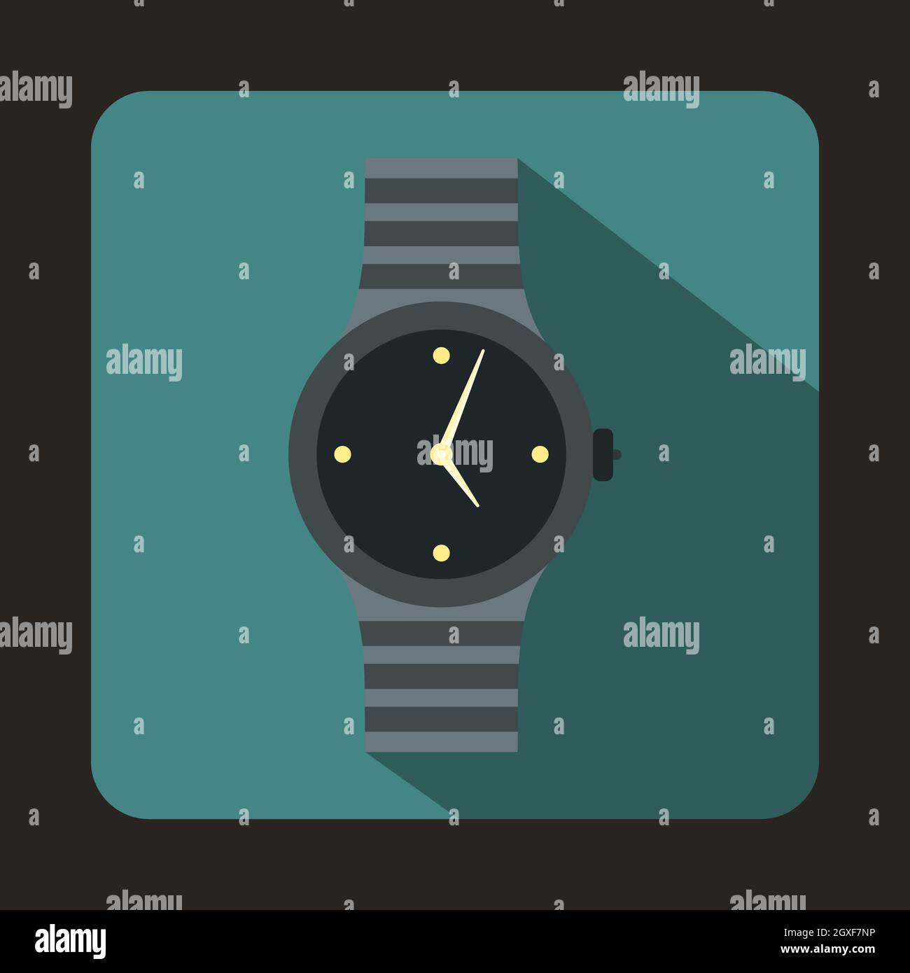 Watch icon in flat style for any design Stock Photo - Alamy