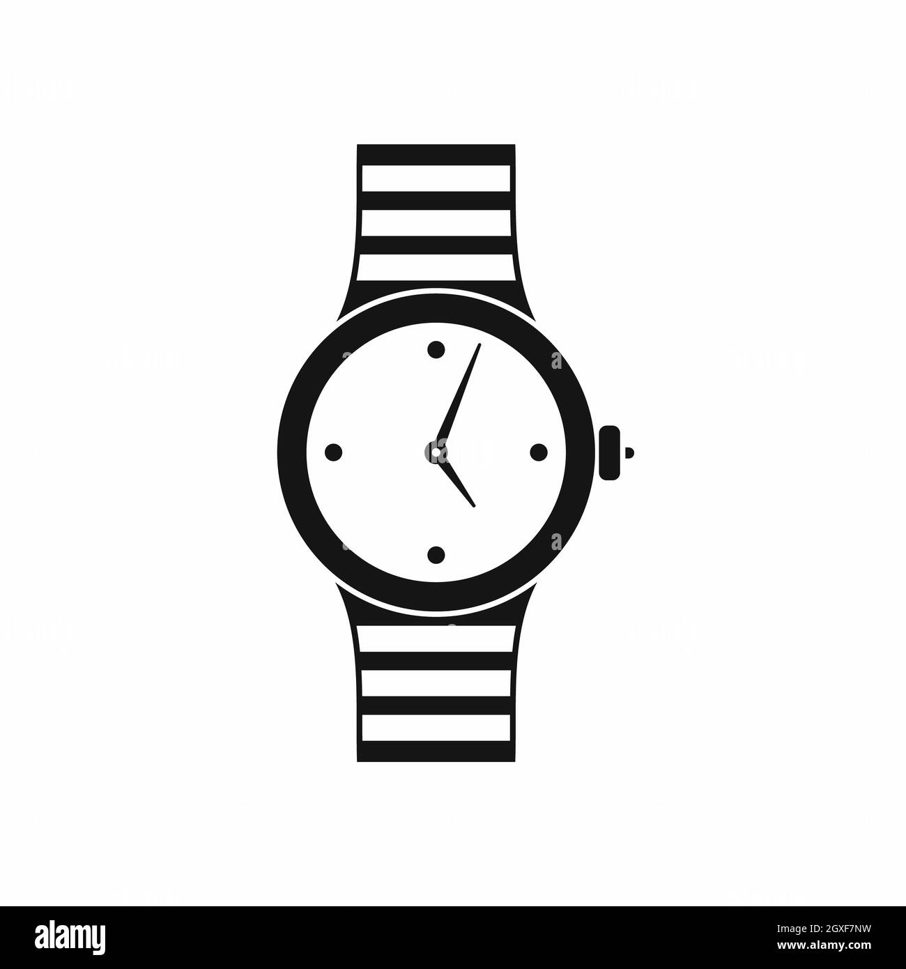 Watch icon in simple style isolated on white background Stock Photo - Alamy